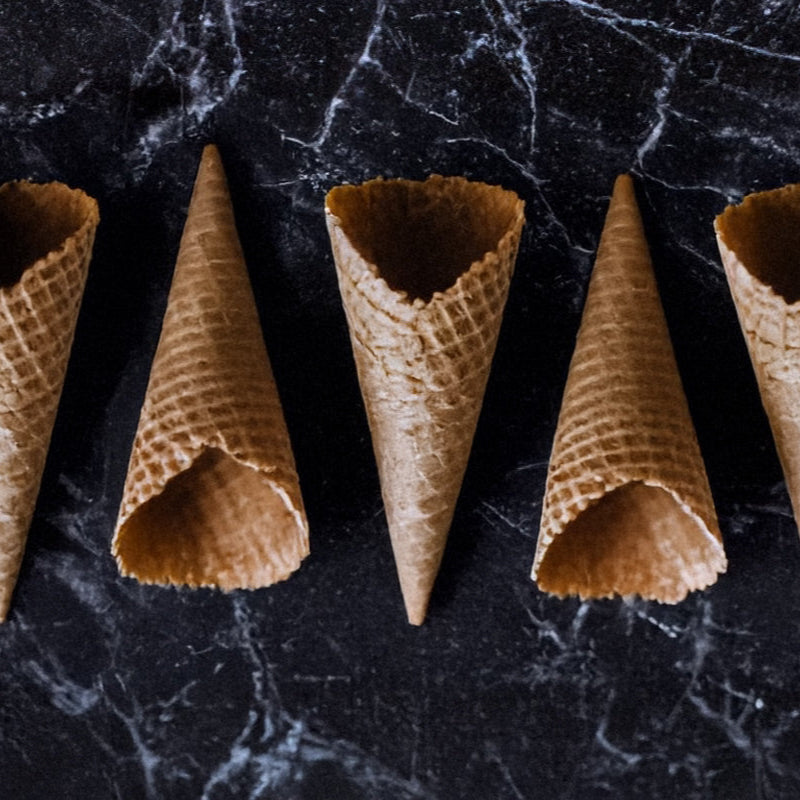 5 Crispy Cones – The Perfect Gelato Companion! – 100% Gelato